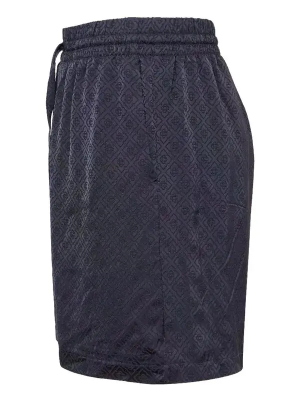 Casablanca Monogram-print Shorts - Blue