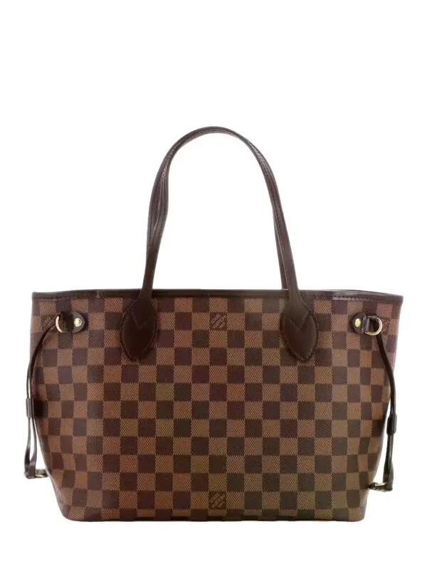 LOUIS VUITTON Neverfull Damier Pm Tote Bag - Brown
