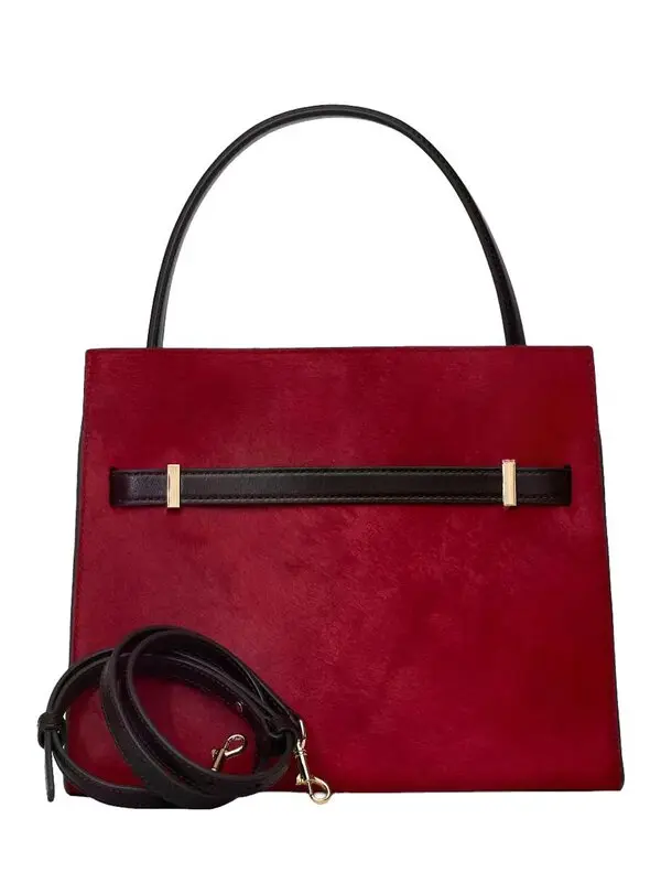 Tory Burch Lee Radziwill Haircalf Double Bag - Red