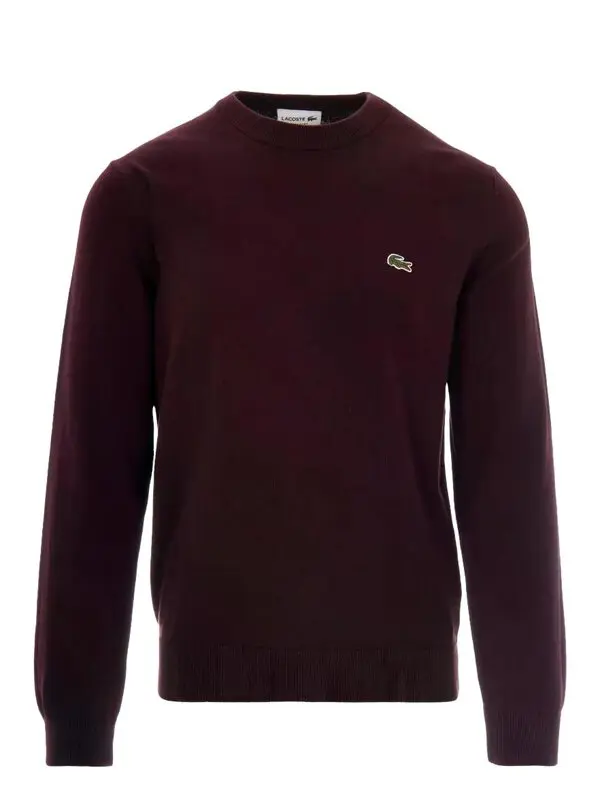 Lacoste Logo-patch Sweater - Red