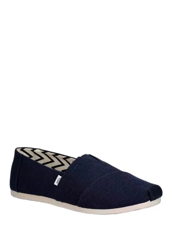 Toms Alpargata Canvas Slip-on Flats - Blue