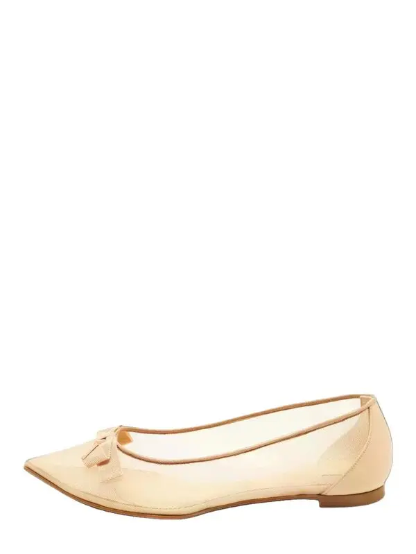 CHRISTIAN LOUBOUTIN Follies Bow Ballet Flats - Neutrals
