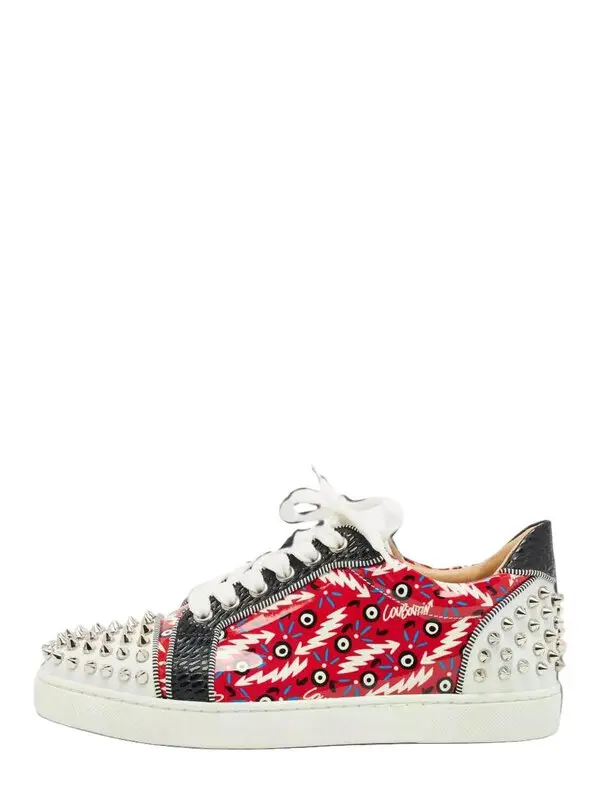 CHRISTIAN LOUBOUTIN Vieira Spike Sneakers - Red
