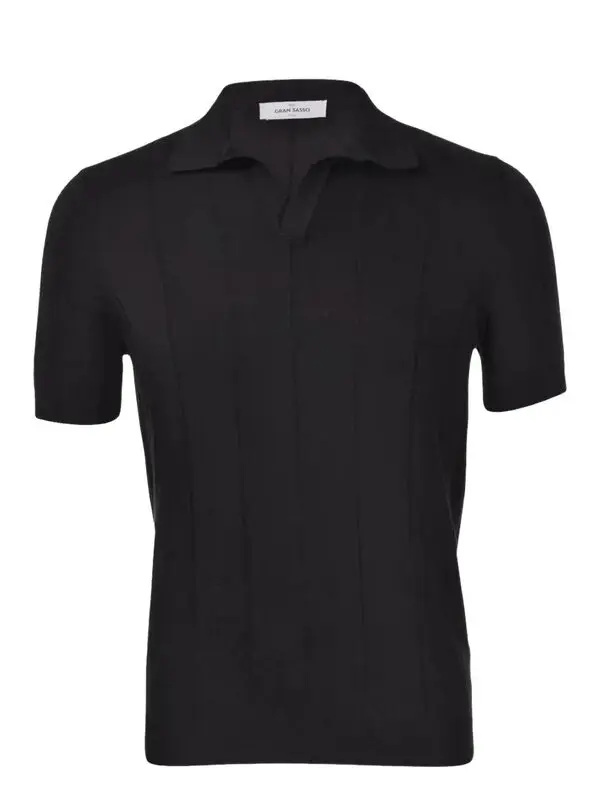 GRAN SASSO Short-sleeve Top - Black