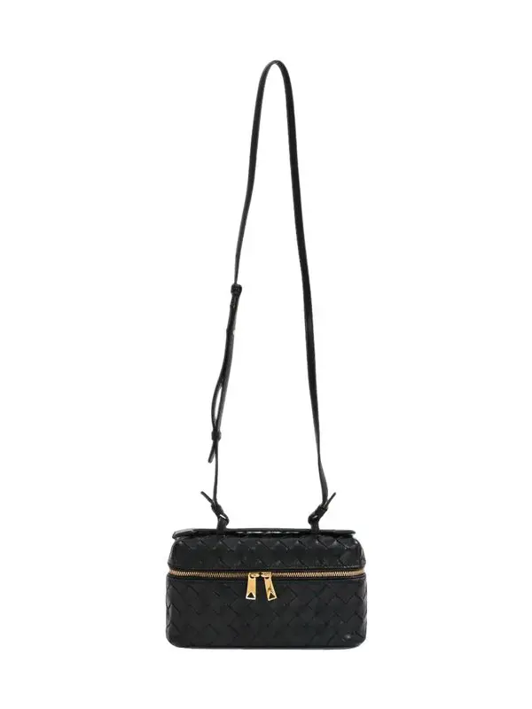 Bottega Veneta Intrecciato Bang Bang Shoulder Bag - Black