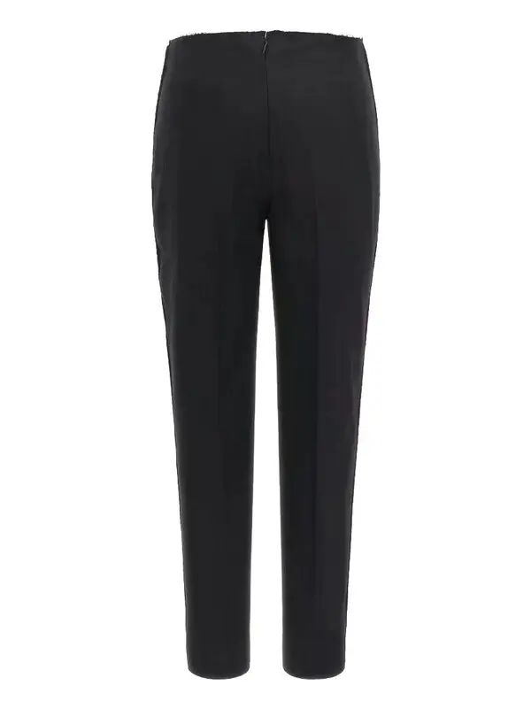 GIANLUCA CAPANNOLO Lea Raw-cut Trousers - Black