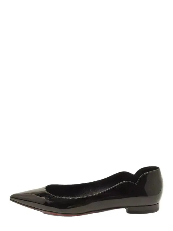 CHRISTIAN LOUBOUTIN Hot Chickita Scalloped-edges Ballet Flats - Black