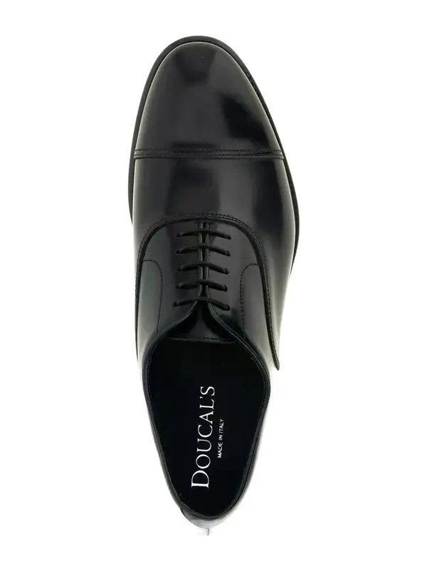 DOUCAL'S Cap-toe Oxford Shoes - Black