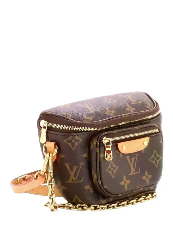 LOUIS VUITTON Monogram Canvas Mini Bum Bag - Brown