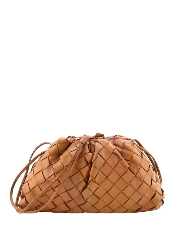 Bottega Veneta Intrecciato Nappa Mini Cross Body Pouch Bag - Brown