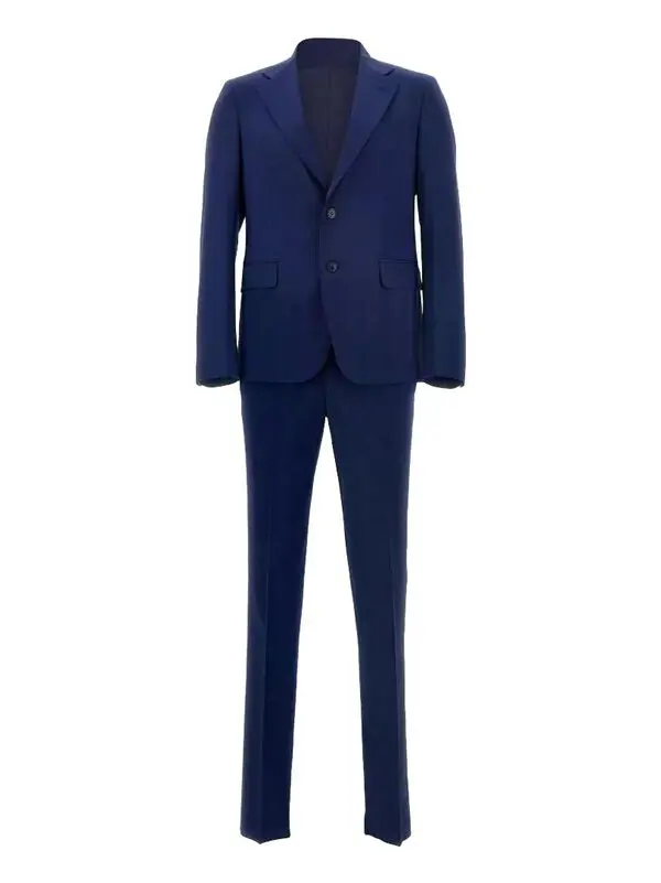 Brian Dales Slim-fit Single-breasted Suit - Blue