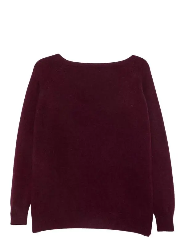 Plan C V-neck Cashmere Sweater - Red