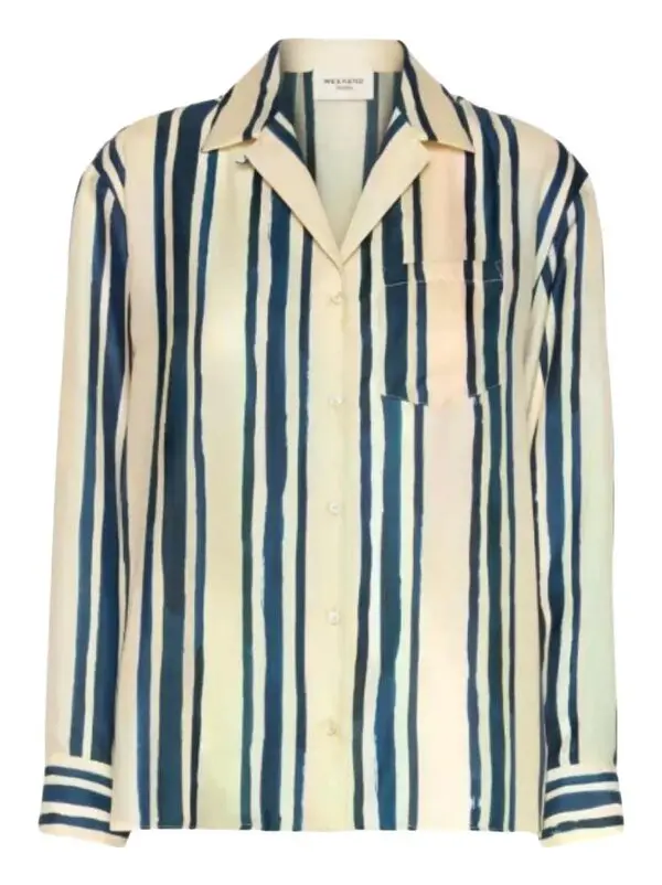 Max Mara Printed Silk Shirt - Neutrals