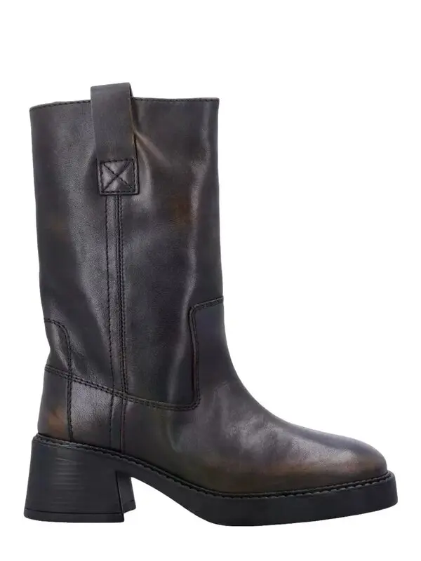 MIISTA Inaya Calf Leather Ankle Boots - Brown