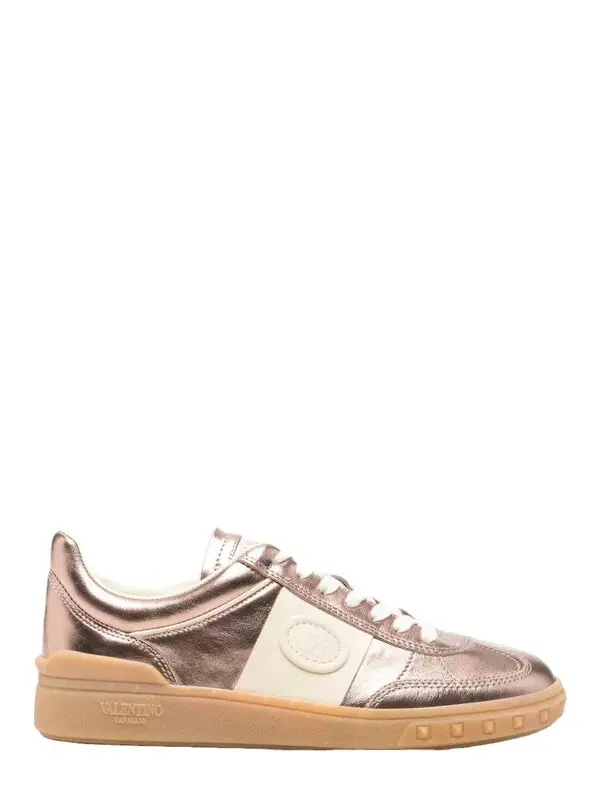 Valentino Garavani Metallic Leather Sneakers - Pink