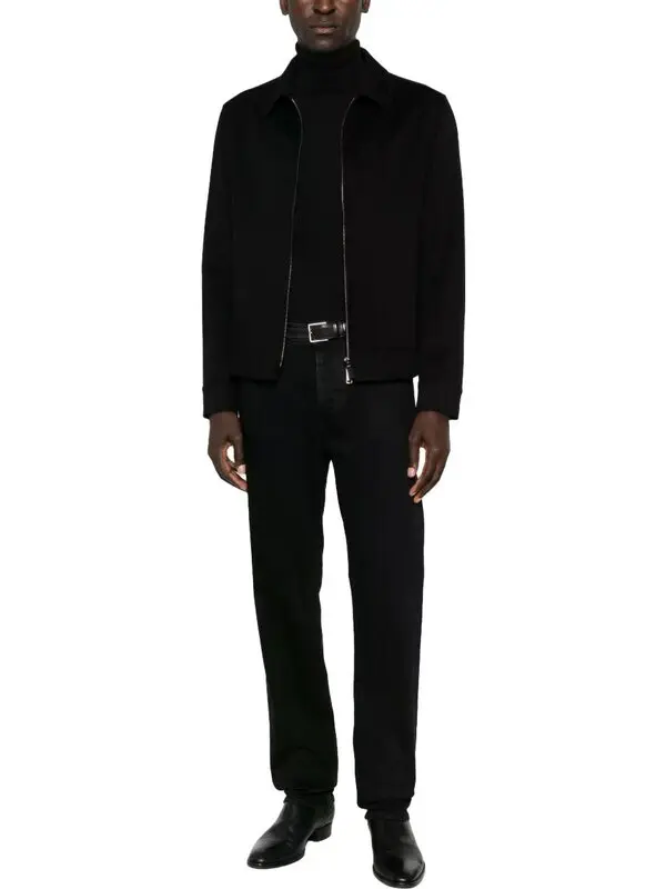 Paul & Shark Cashmere Zip-up Jacket - Black