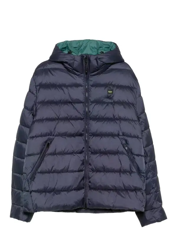 BLAUER. Hooded Padded Jacket - Blue