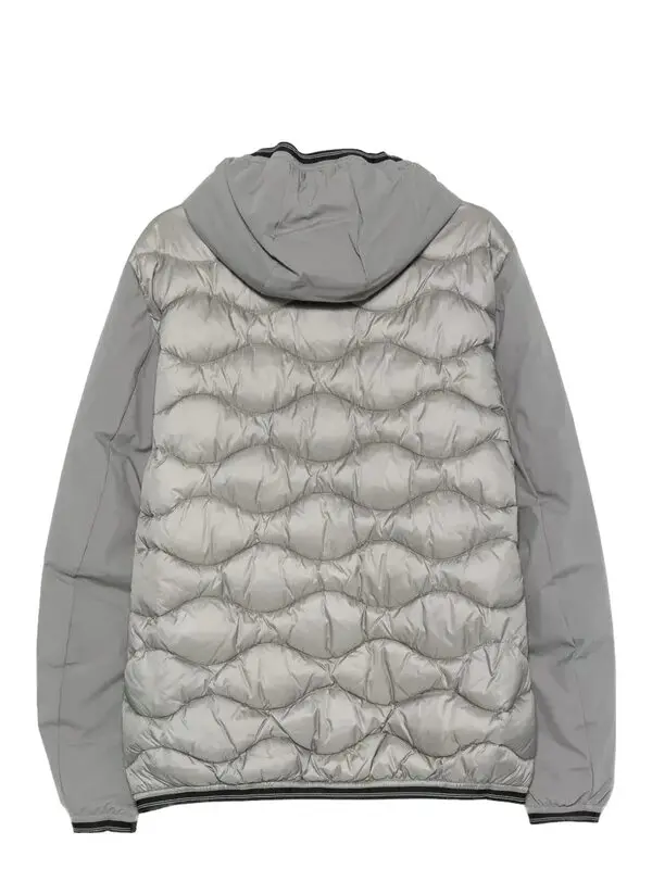BLAUER. Quilted Hooded Jacket - Grey