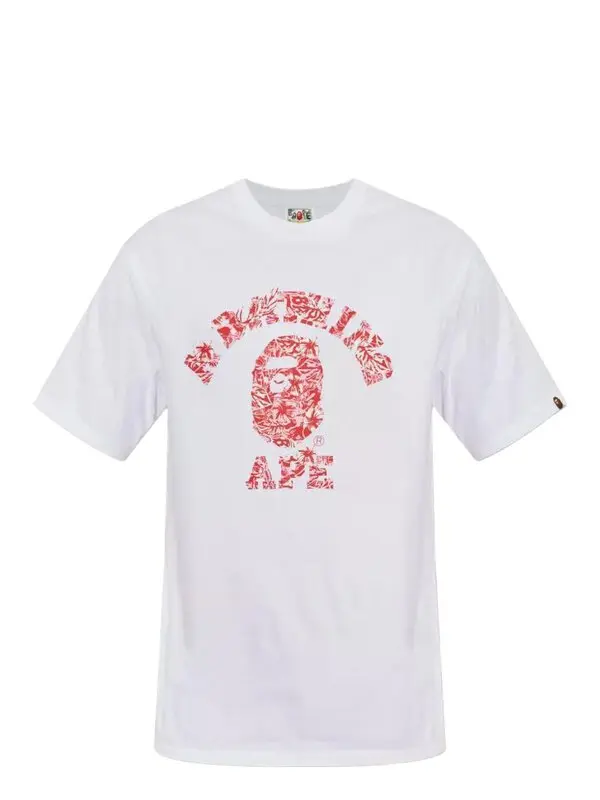 A BATHING APE Logo-print T-shirt - White