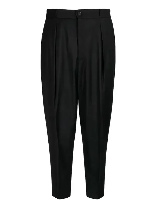 MANUEL RITZ Pleated Tailored Trousers - Black