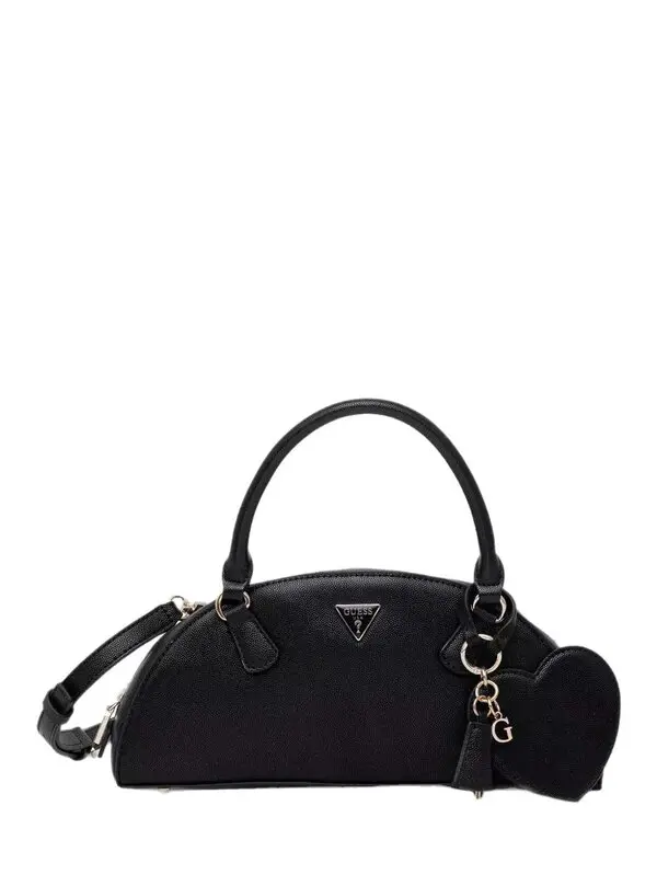 Guess Isobel Logo-plaque Heart-charm Tote Bag - Black