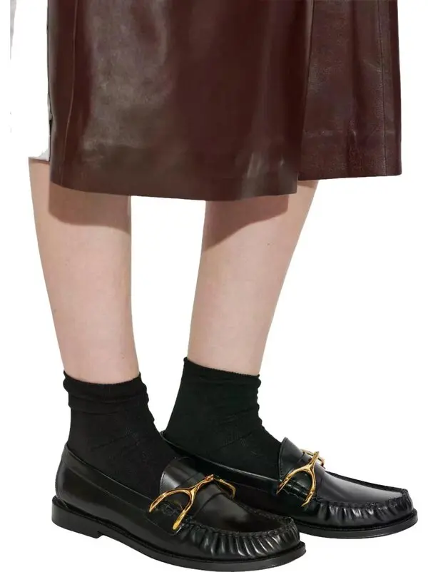Alexander McQueen Wishbone Loafers - Black