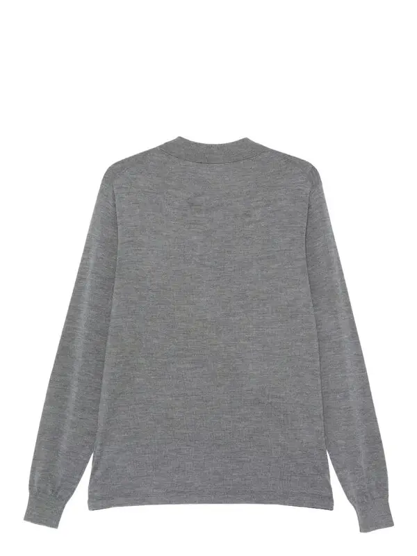 Aspesi Long-sleeve Polo Shirt - Grey
