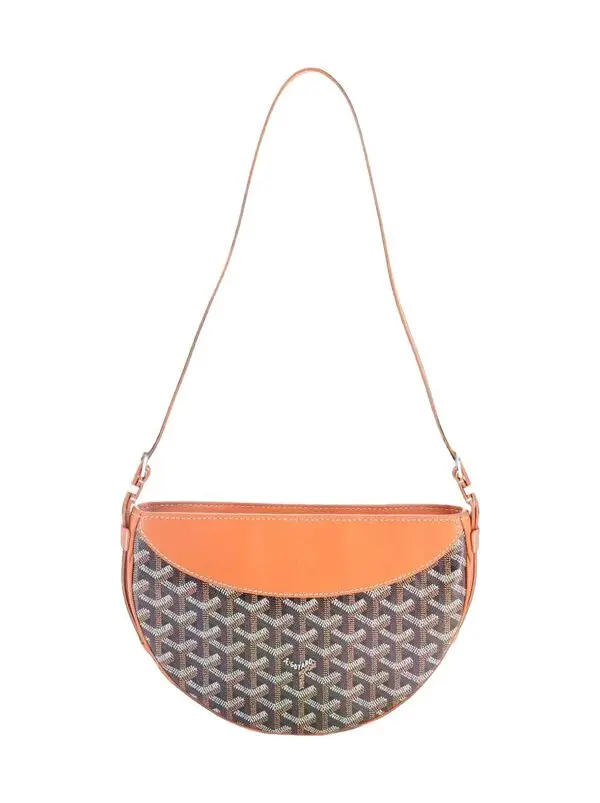 Goyard Hirondelle Coated Canvas And Leather Shoulder Bag - Brown