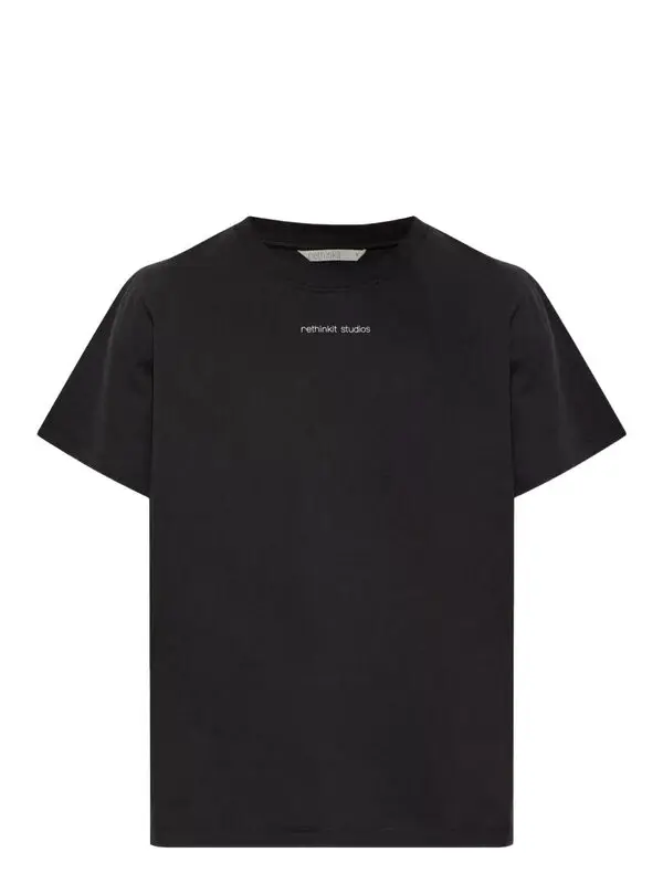 RETHINKIT STUDIOS Logo-print Short-sleeve T-shirt - Black