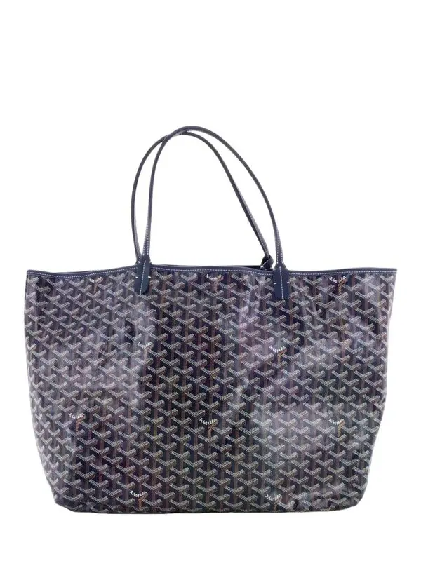 Goyard Saint Louis Coated Canvas Gm Tote Bag - Blue