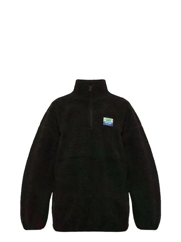 American Vintage Quarter-zip Sweatshirt - Brown