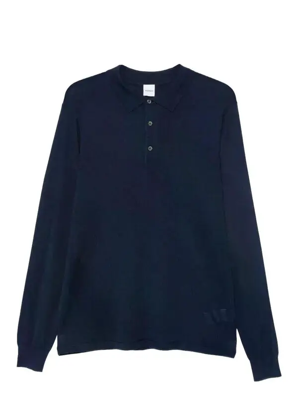 Aspesi Long-sleeve Polo Shirt - Blue