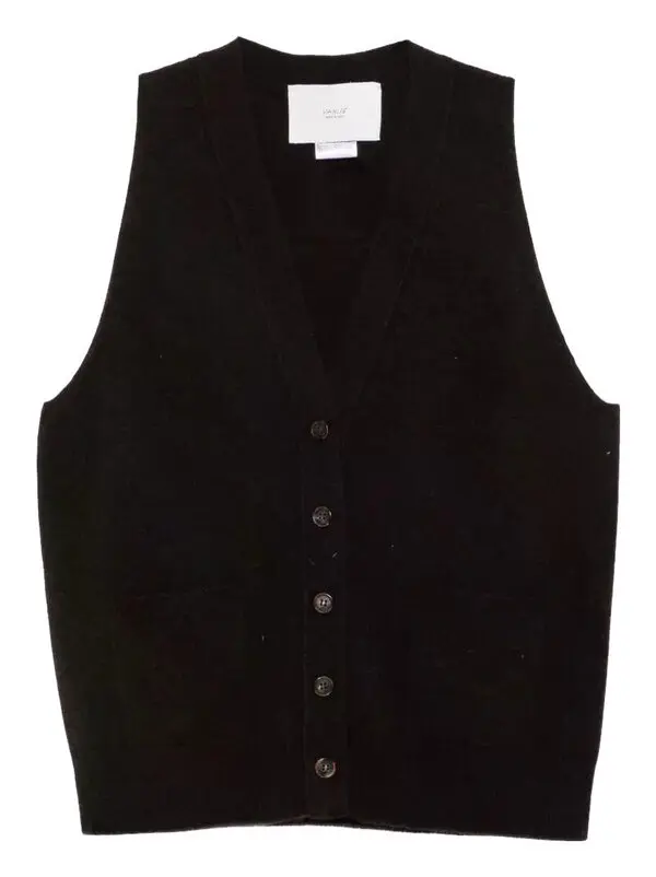 VANISE Cashmere V-neck Cardigan - Brown