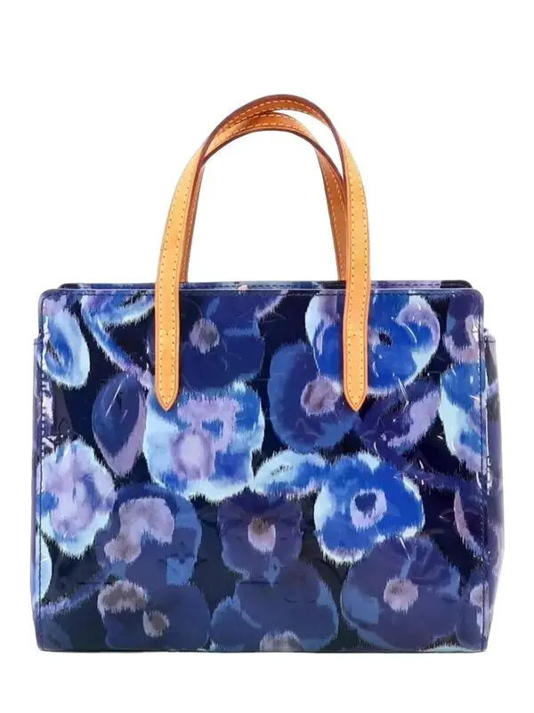 LOUIS VUITTON Catalina Handbag Limited Edition Monogram Vernis Ikat Bb Tote Bag - Blue