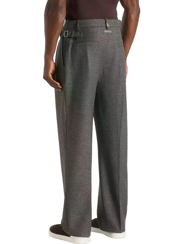 Manière De Voir Pierre Twin-pleat Tailored Trousers - Grey