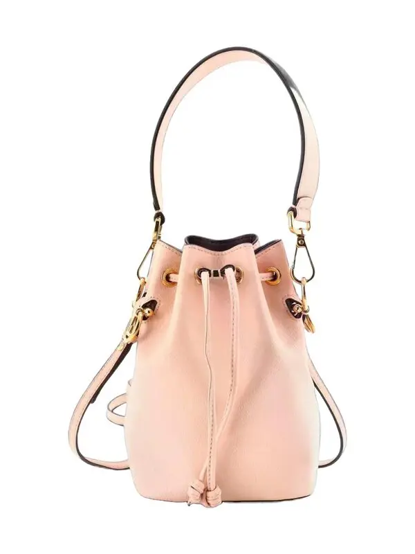 Fendi Mon Tresor Leather Mini Bucket Bag - Pink