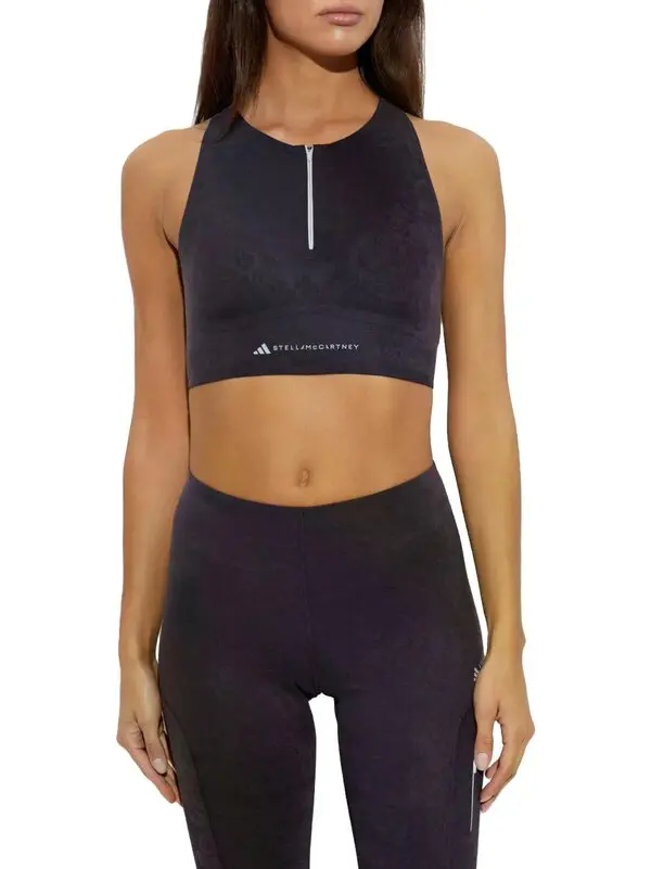 Adidas By Stella McCartney Zip-up Top - Black