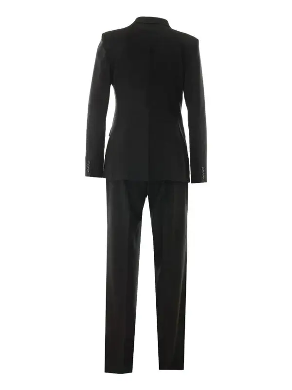 Tagliatore Double-breasted Peaked-lapel Suit - Black