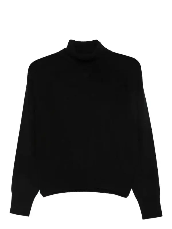 VANISE Cashmere Roll-neck Sweater - Black