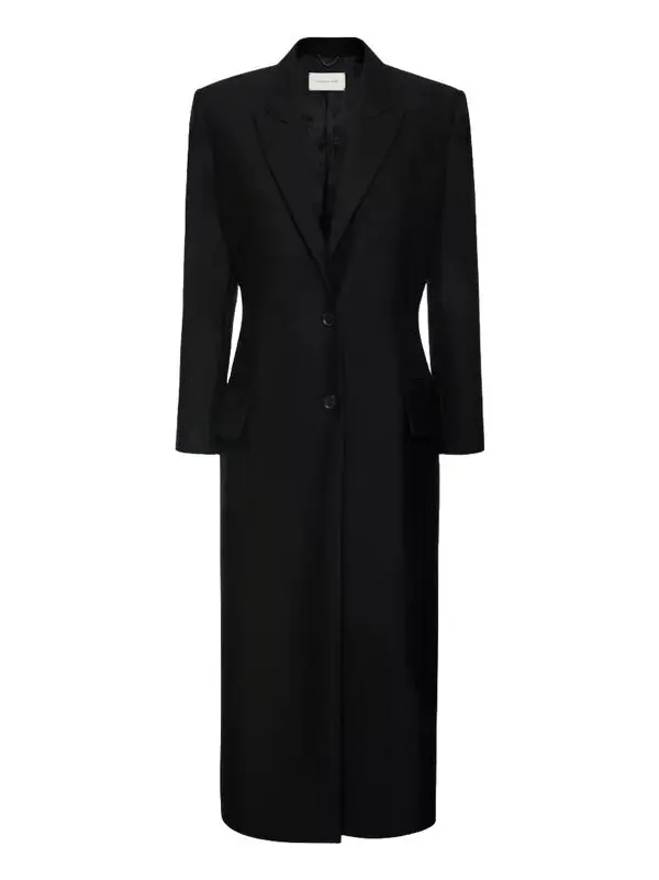 Magda Butrym Single-breasted Tailored Coat - Black