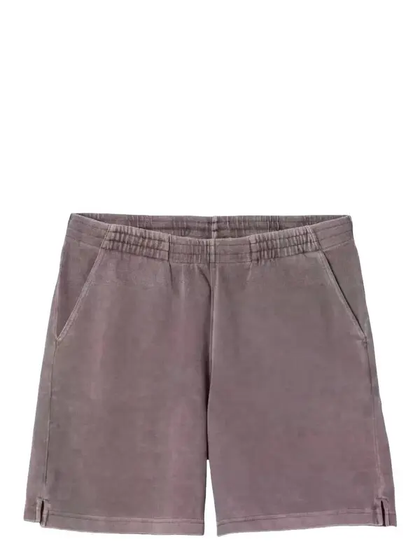 Carhartt Work In Progress Garment-dyed Logo-patch Shorts - Brown