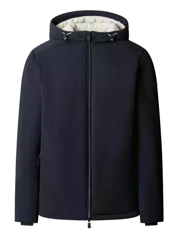HACKETT LONDON Quilted Hooded Jacket - Blue