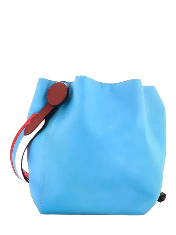 Hermès Licol Evercolor 17 Bucket Bag - Blue