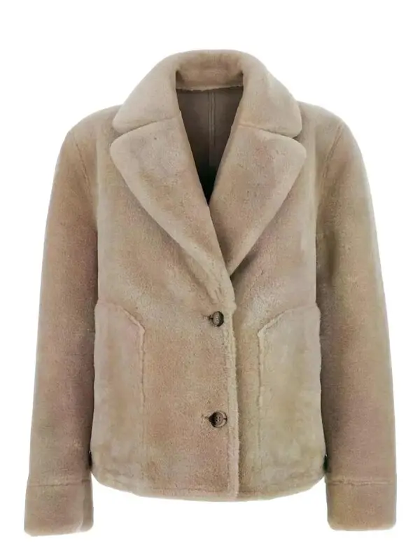 URBANCODE Reversible Shearling Jacket - Neutrals