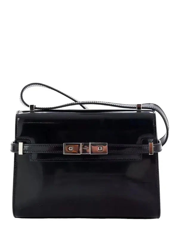 Saint Laurent Leather Manhattan Mini Crossbody Bag - Black