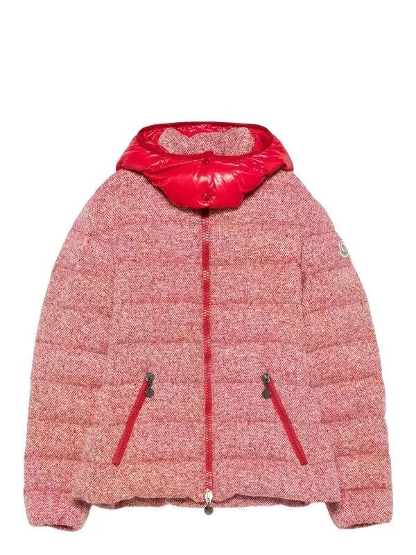 Moncler 2010s Quilted Hooded Jacket - Red