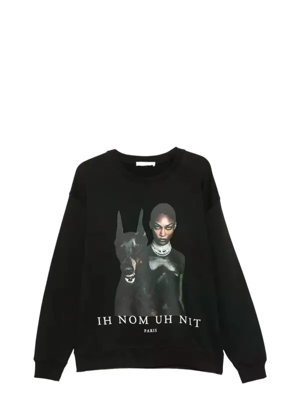 IH NOM UH NIT Family Graphic-print Logo-print Sweatshirt - Black