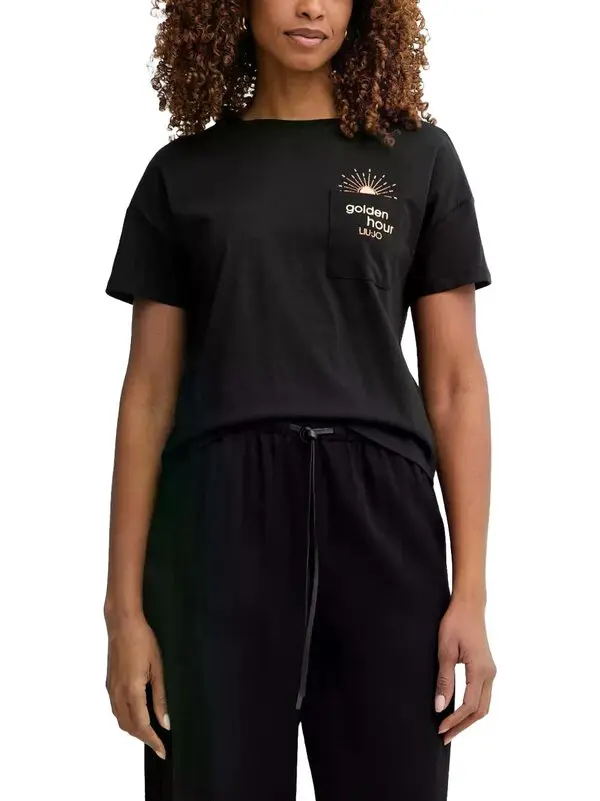Liu Jo T-shirt With Pocket - Black