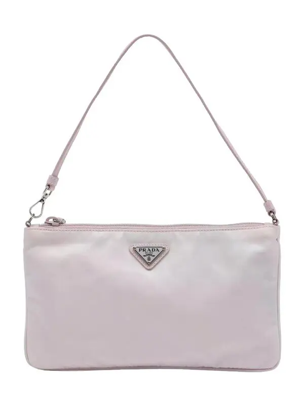 Prada Mini Re-nylon Pochette Shoulder Bag - Pink