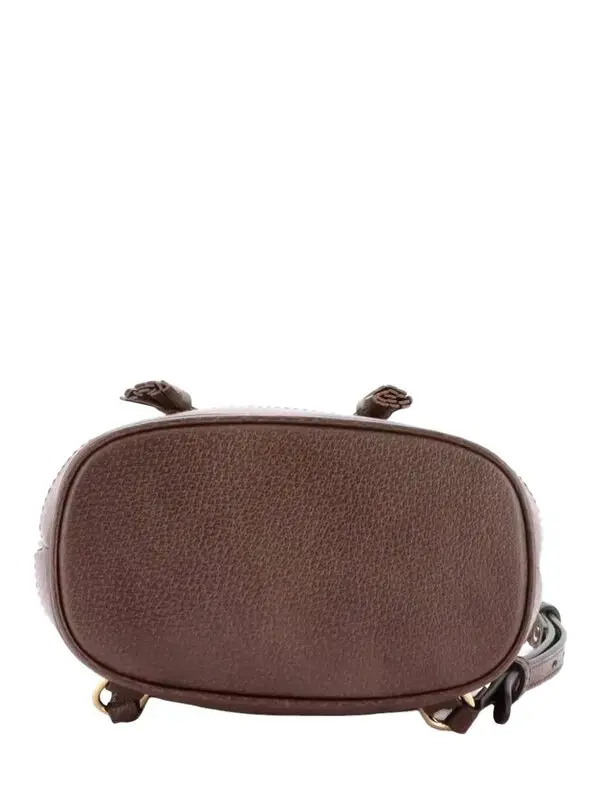 Gucci Ophidia Flap Gg Coated Canvas Mini Backpack - Brown